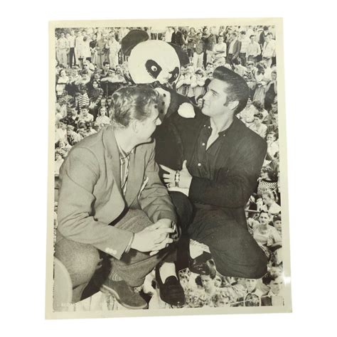 Elvis Presley 8x10 Photo Red Robinson 1957 Empire Stadium Concert