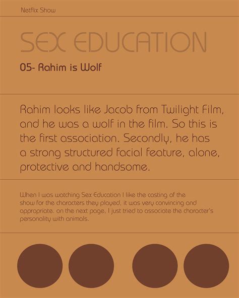 Sex Education Show Analysis On Behance
