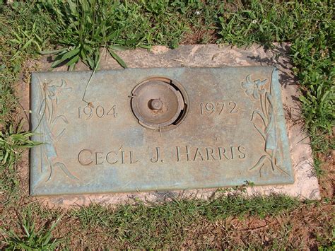 Cecil J Harris 1904 1972 Find A Grave Memorial