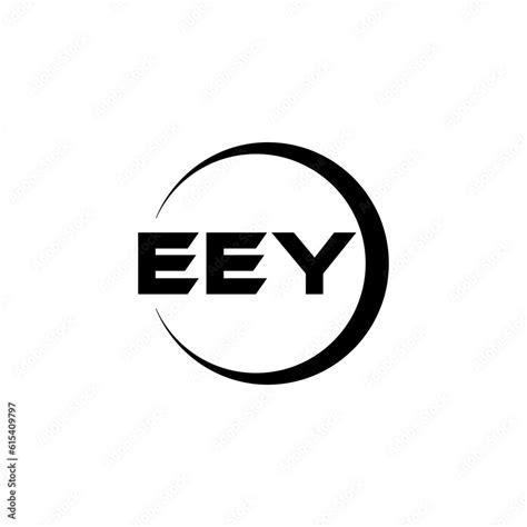 Eey Letter Logo Design With White Background In Illustrator Cube Logo