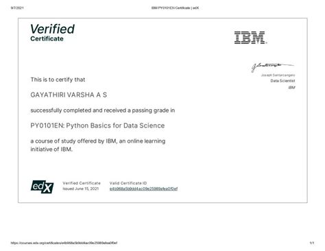 gayathiri varsha on linkedin course completion course name python