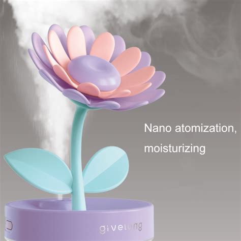 플라워 스프레이 수분 공급 다채로운 분위기의 라이트 Usb 아로마테라피 가습기 색상 치자나무 녹색