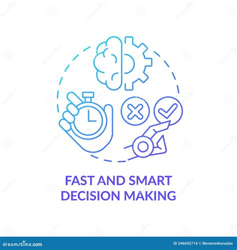 Smart Decision Making Process Visualized With Question Mark Concept
