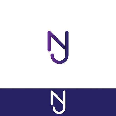 Premium Vector Letter N And J Logo