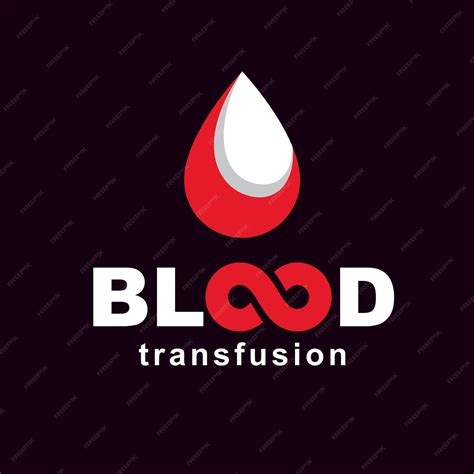 Premium Vector Blood Transfusion Inscription Made With Vector
