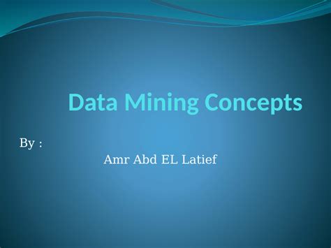 Pdf Dataminingconceptsandwork 160224215540