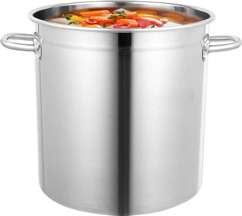 30 Quart Stock Pot With Lid Heavy Duty Stainless Steel