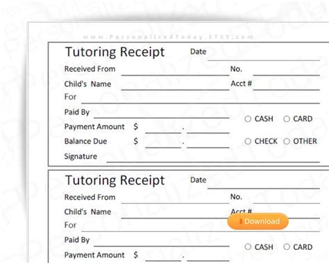 Tutoring Invoice Template Free