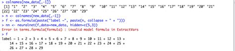 Dummy Errors When Using Neuralnet Package In R DataScienceCentral