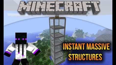 Minecraft 1 7 10 1 7 2 1 6 4 Descargar E Instalar Instant Massive Structures Mod Youtube