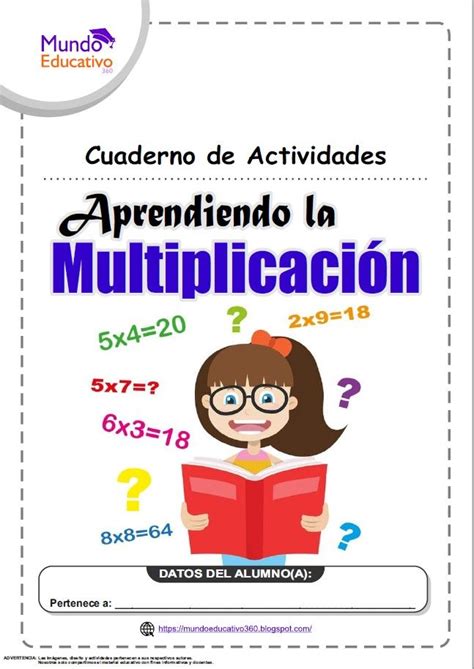 Cuaderno De Aprendiendo La MultiplicaciÓn Multiplicacion Material