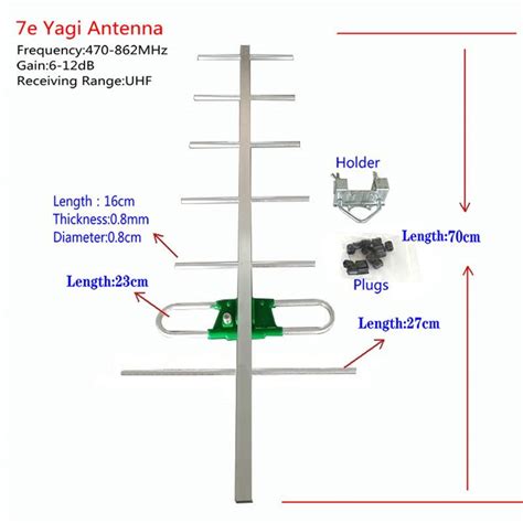 China Customized 7 Elements Uhf Yagi Antenna For Outdoor Manufacturers