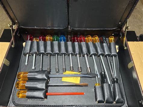 Vintage Xcelite Tc 100 Tool Case Complete Unused Collectors Set