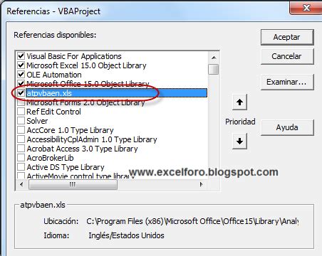 VBA Complementos FUNCRES XLAM Y ATPVBAEN XLAM De Excel EXCEL FORO Un Blog De Excel
