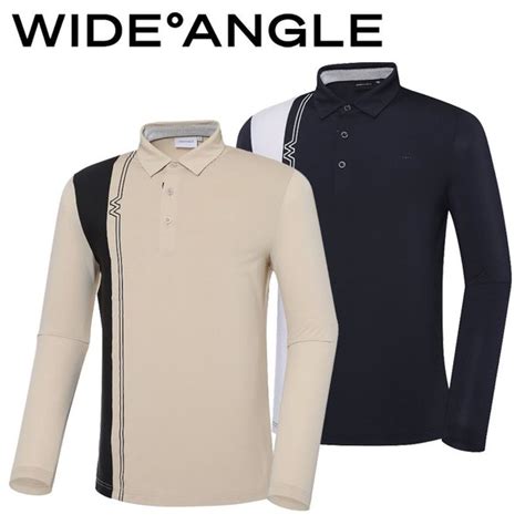 [와이드앵글]23년 Ss 남성 Ice 버티컬 여름 긴팔 폴로 티셔츠 Wmm23213 베이지 E2 블랙 Z1 Ssg Com