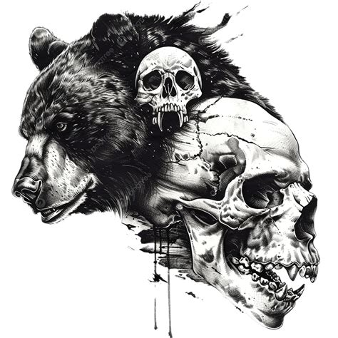 Bear Skull Tattoo