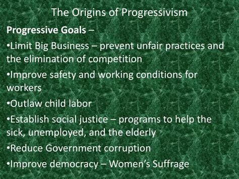 Ppt The Origins Of Progressivism Powerpoint Presentation Free