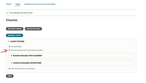Layout Builder Overrides