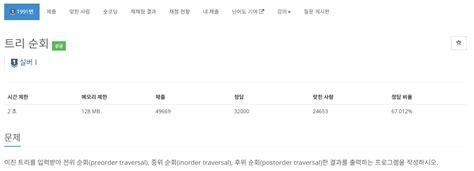 백준 1991번 트리 순회