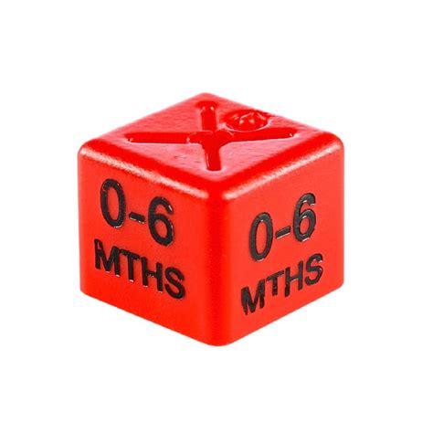 Buy Age 0 6m Size Cubes Red My Shopfittings Ltd