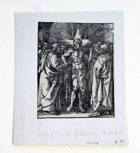 Albrecht Durer Jesus And Doubting Thomas Woodcut Etching Apr 05 2020