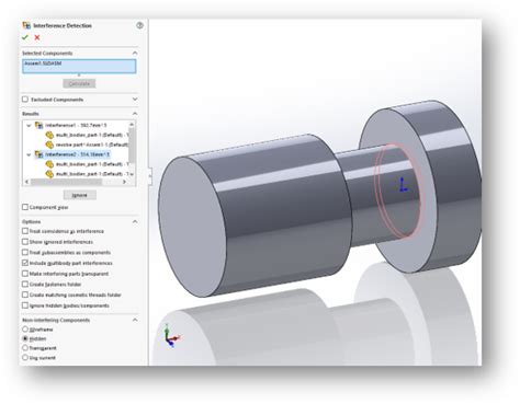 How To Use Interference Detection In Solidworks Grabcad Tutorials