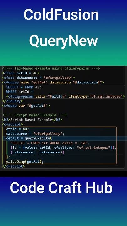 Coldfusion Quick Tip Cfqueryparam Youtube