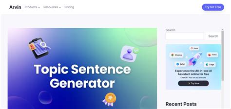 18 Best Topic Sentence Generators