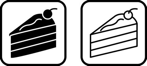 Cake Slice Vector Icon 42018653 Vector Art At Vecteezy