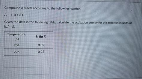 [solved] Compound A Reacts According To The Following Reac