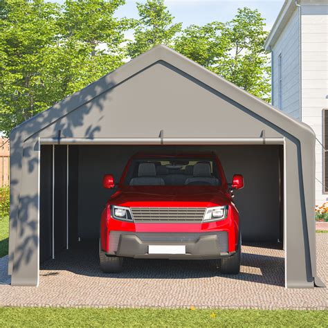 Homemindful 13x26 Ft Carport Canopy All Weather Portable Garage With
