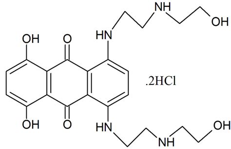 Molecular Structure Of Mitoxantrone Degradation Of Mtx By The