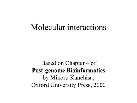 PPT Molecular Interactions PowerPoint Presentation Free Download ID 4156083