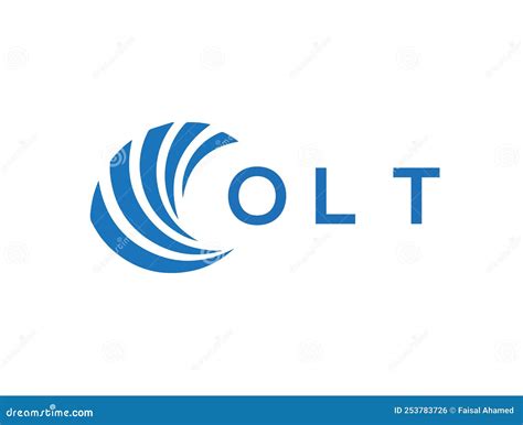 Olt Letter Logo Design On White Background Olt Creative Circle Letter Logo Concept Stock Vector