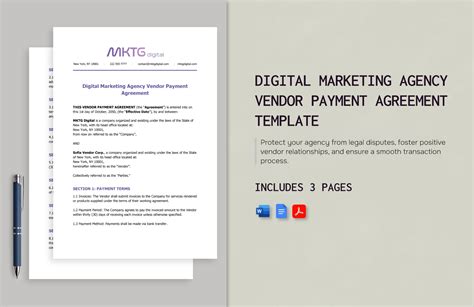 10 Payment Agreement Template Bundle In Word Pages Download