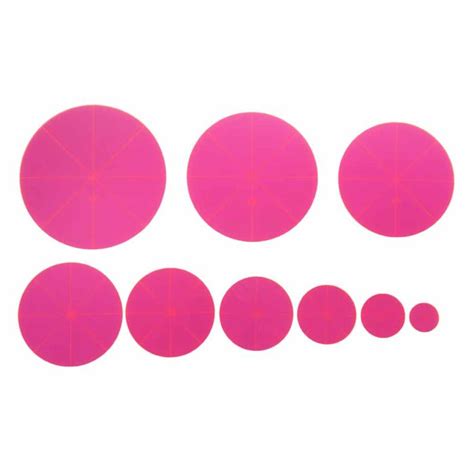 Template Set 9 Piece Circular