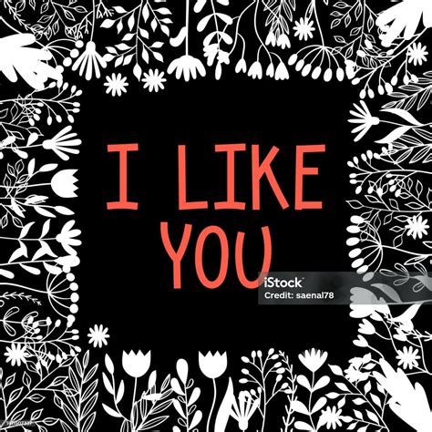 당신을 좋아해요 영감과 동기 부여 문구 인용문 슬로건 포스터 배너 엽서를위한 레터링 디자인 개념에 대한 스톡 벡터 아트 및 기타 이미지 Istock