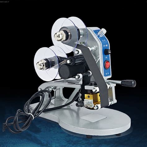 Expiry Date Machine English Version Manual Hot Foil Stamping Printer Thermal Ribbon Date Hot