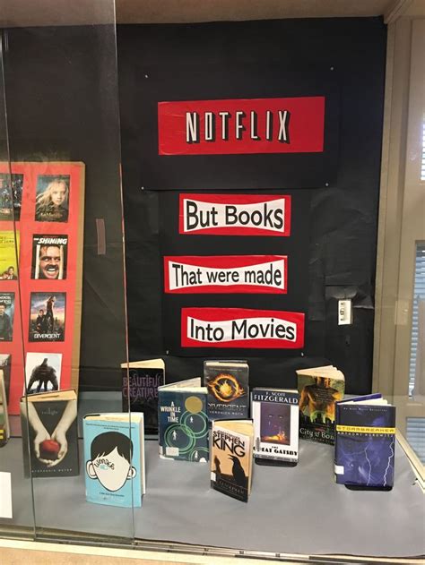 Books Into Movies Library Display