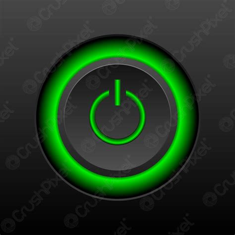 Power Button Stock Vector 2530002 Crushpixel