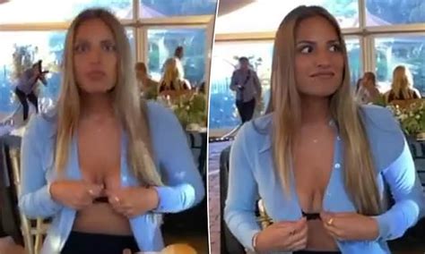 Instagram Model Jadé Tuncdoruk Is Left Red Faced As Her Button Up
