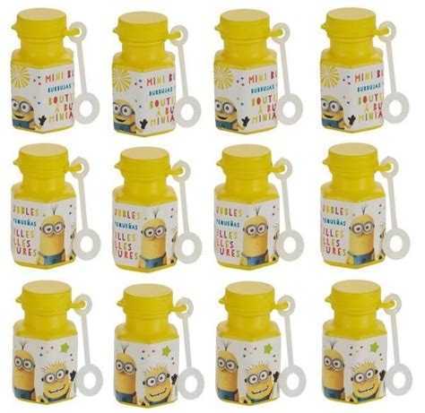 Despicable Me 3 Minions Mini Bubbles Party Favours Pk 12 Shop 10 000