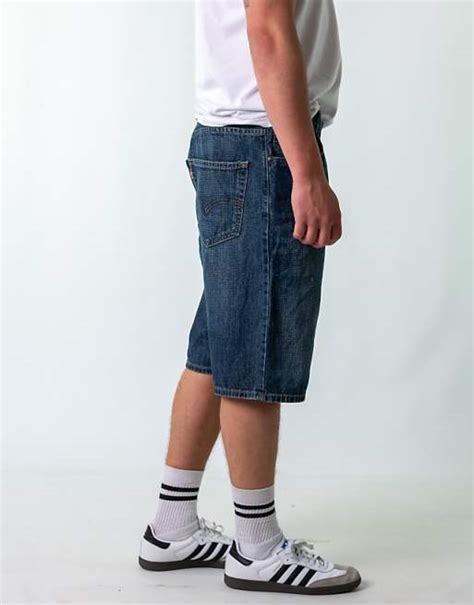 Vintage Levis 36 Denim Jorts Shorts Blue Asos