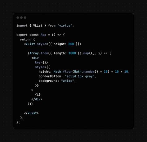 Bart S On Linkedin Virtua A Zero Config Fast And Small Virtual List And Grid Component