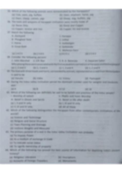 Solution Assignment On Pre Histroy Indus Valley Civilization Of India