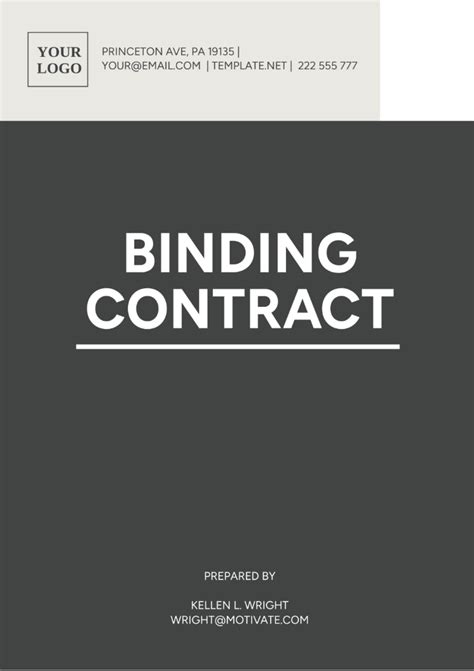 Free Binding Contract Template To Edit Online
