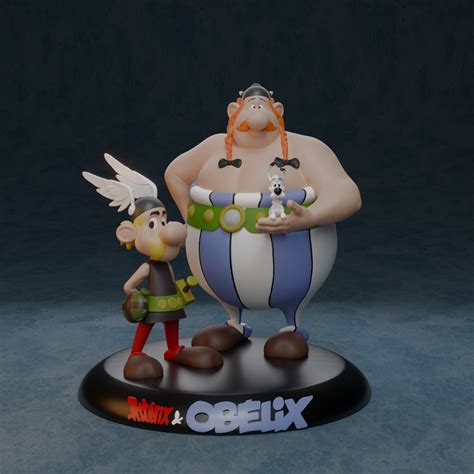 Stl File Asterix Obelix And Ideafix 🎨 ・3d Print Model To Download・cults