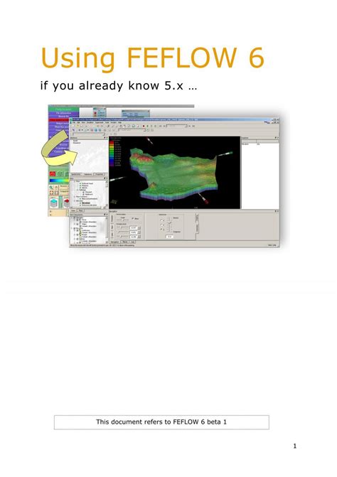 Using Feflow 6 If You Already Know 5x