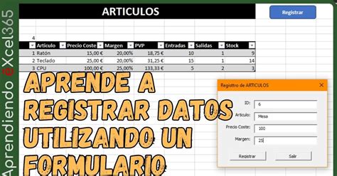 Crea Un Formulario Con Código Visual Basic Vba