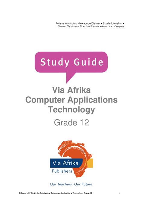 CAT Grade 12 Study Guide Comprehensive Learning Tips Insights Studocu